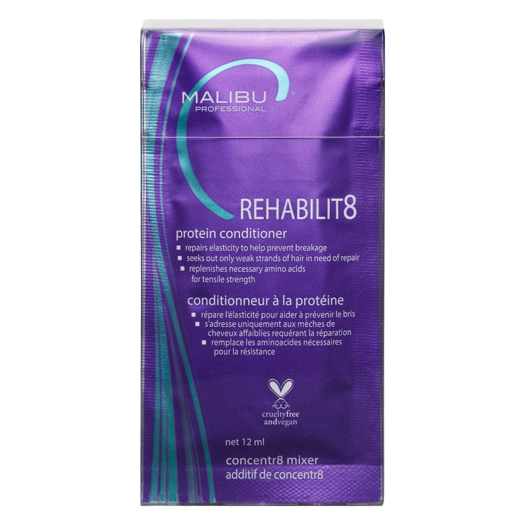 Malibu C REHABILIT8 Protein Conditioner Sachets (box of 6) — Passion4hairUK